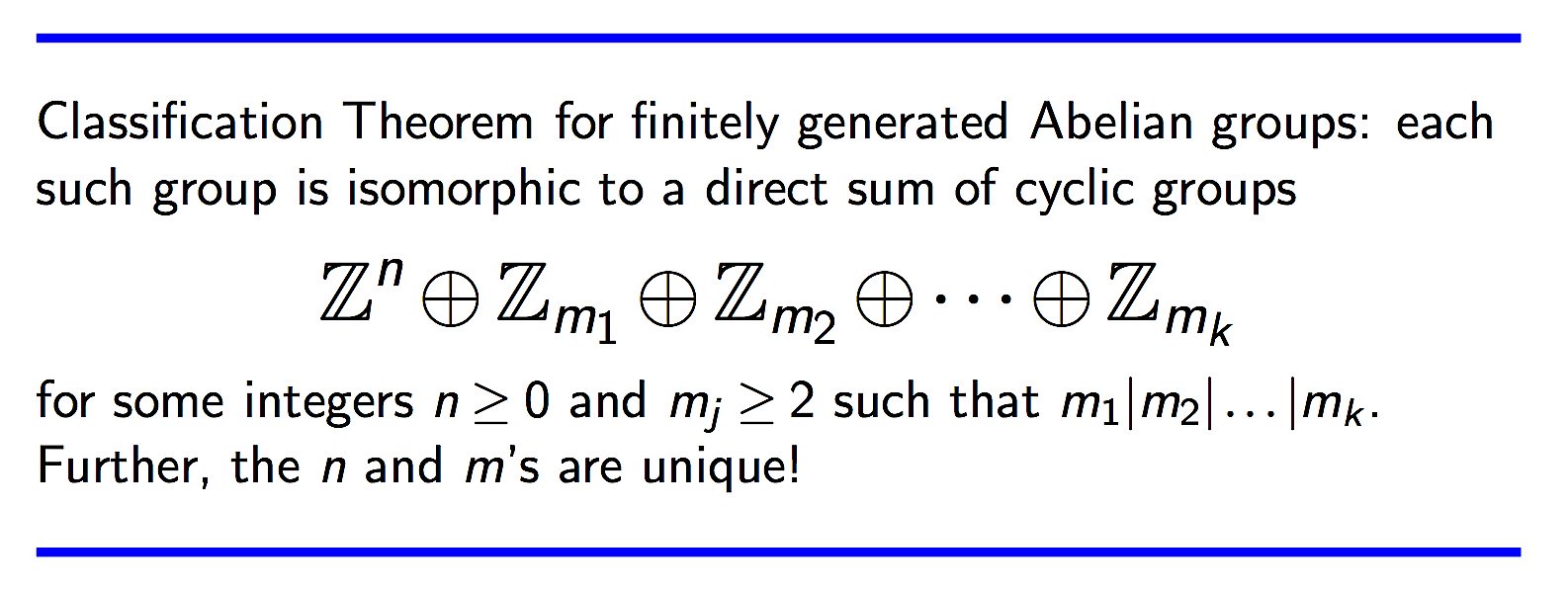 数学代考|Finitely Generated Abelian Groups Structure theorem 代写 ...